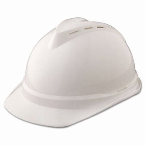 MSA White V-Gard 500 Class C Type I Polyethylene Vented Hard Cap With – BRW Safety and Supply ...